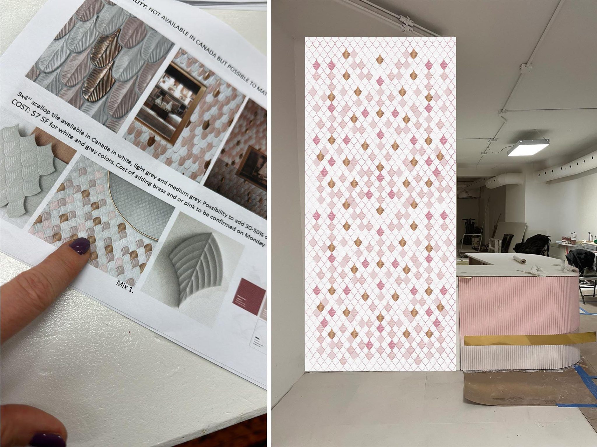 Custom mosaic feature wall -from design to installation - Tile ...