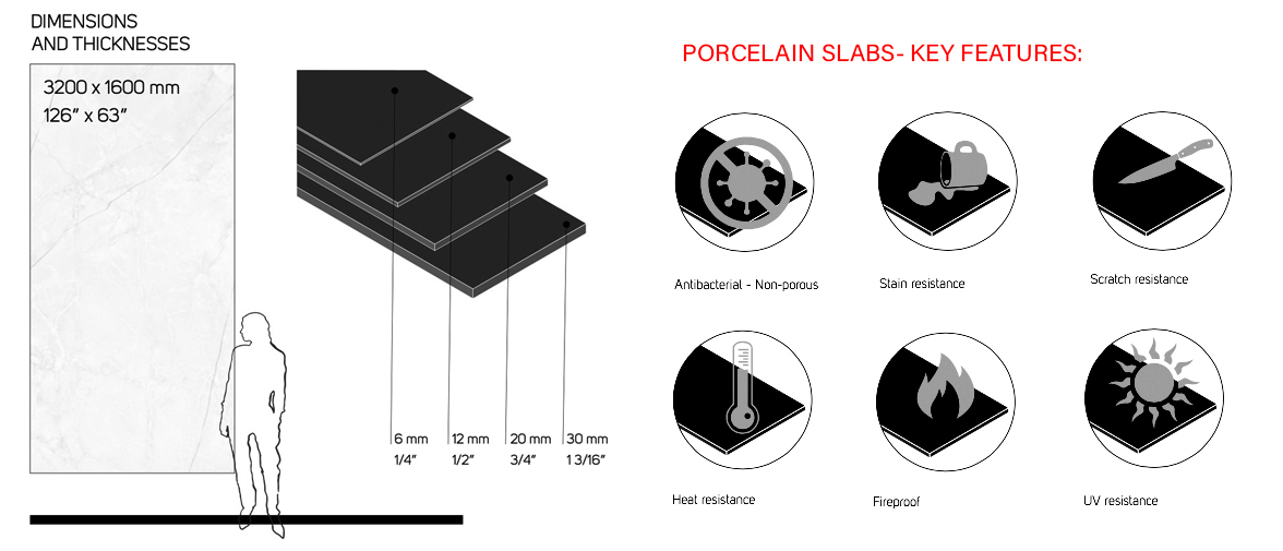 Top 3 installation ideas for porcelain slabs - Tile Installation Toronto